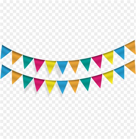 Banner Library Pennon Party Bunting Vector Flags Transprent Triangle