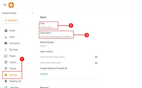 How To Change Your Blogger Title And Tagline Online Free Courses Central