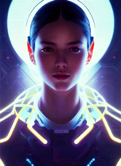 Symmetry Portrait Of Reece Pacheco Sci Fi Tech Stable Diffusion