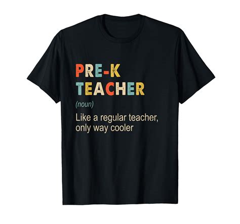 Funny Prek Teacher Definition T Shirt Perfect T For Educators