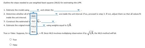 Solved Revisiting The Linear Probability Model Suppose Chegg