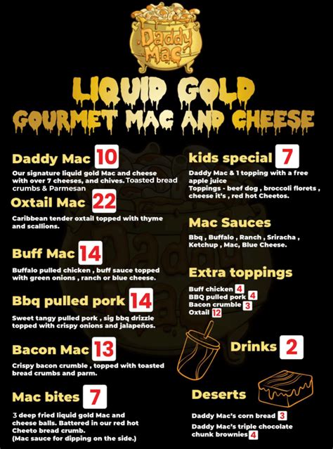 Menu Daddy Mac