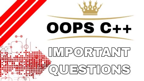 Oops C Important Questions Btech 2023 Youtube