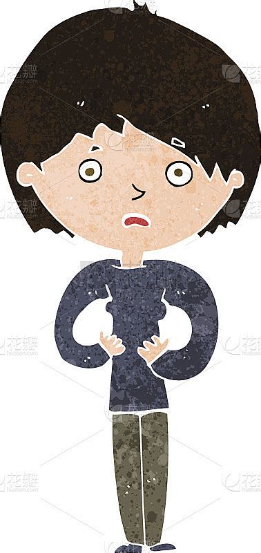 制作《我是谁》的卡通女性手势