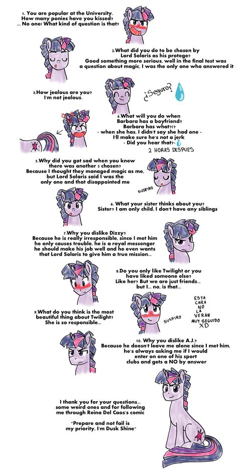 Dusk Shine Responds To Fans By Reina Del Caos On Deviantart