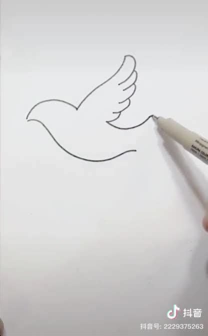 鸟怎么画正在飞简笔画（高清16张） 简笔画图片大全