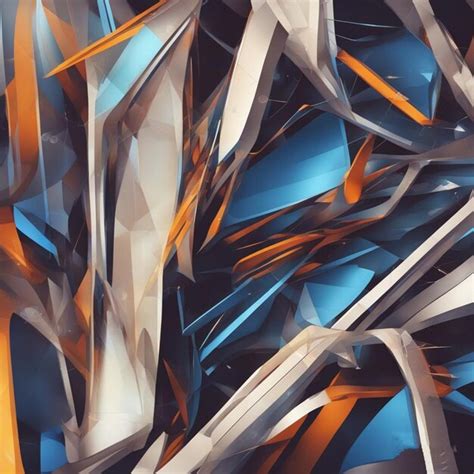 Premium Ai Image Geometric Triangles Colorful Wallpaper