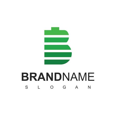 Premium Vector Battery Logo Green Energy Concept Using Battery And B