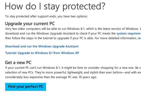 Windows Xp End Of Support Message To Start Popping Up On Saturday • Graham Cluley