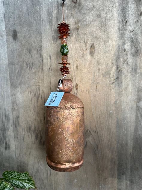 Copper Artisan Bell Copper Home Decor Rustic Copper Bell Distinctive
