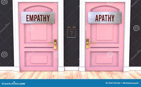 Empathy Or Apathy Making A Choice Stock Illustration Illustration