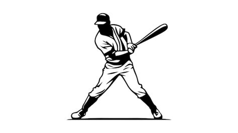 Premium Photo Baseball Player Vector Silhouette Isolated Batter Icon