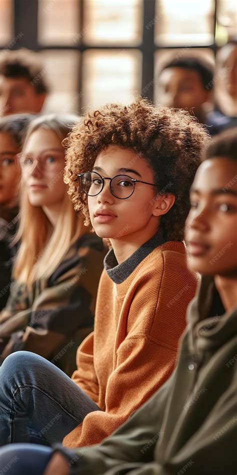 Teenagers Discussing Racial Equality In A Classroom Premium Ai