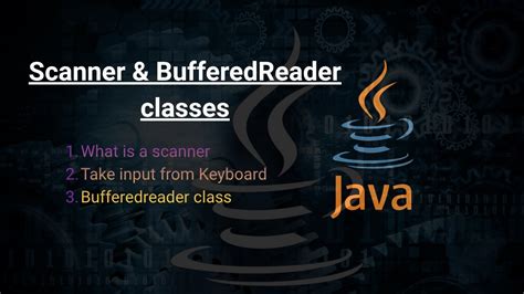 4 Scanner And Bufferedreader Class Input In Java 2025 Youtube