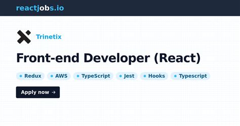 Remote Front End Developer React At Trinetix