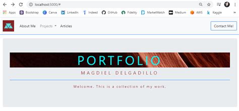 github magdiel85281 portfolio flask app to showcase portfolio