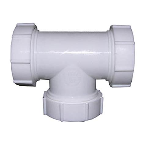 Larsen 03 4277 Lavatory Kitchen Drain Tee White Pvc 1 25 Or 1 5 In Tube Quantity 6