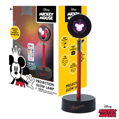 Mickey Mouse Led Sunset Projection Lamp 34 W X 75 H