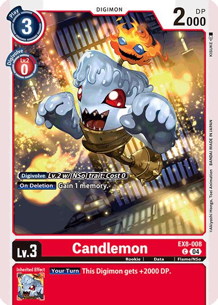 Candlemon Ex8 008 Digimoncardgame Wiki Fandom