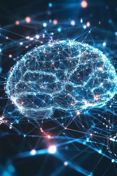 A Digital Representation Of A Brain Is Depicted With Intricate Neural Connections Illuminated By