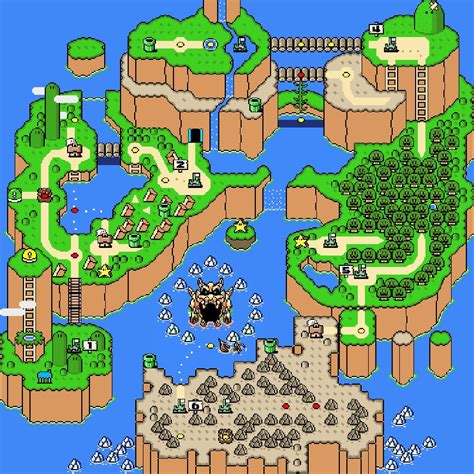 Mapa De Nivel Mundial De Super Mario