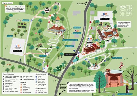 Watts Gallery Visitor Map Bek Cruddace Illustration