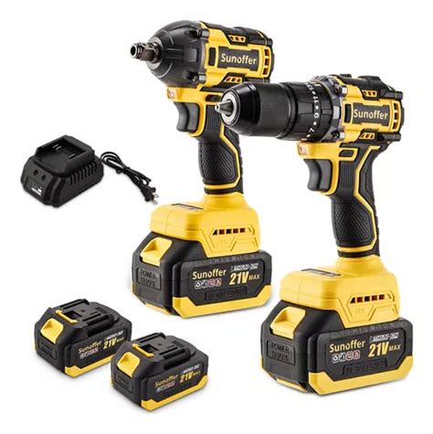 Kit De Llave De Impacto Sunoffer Rotomartillo Sin Escobilla MercadoLibre