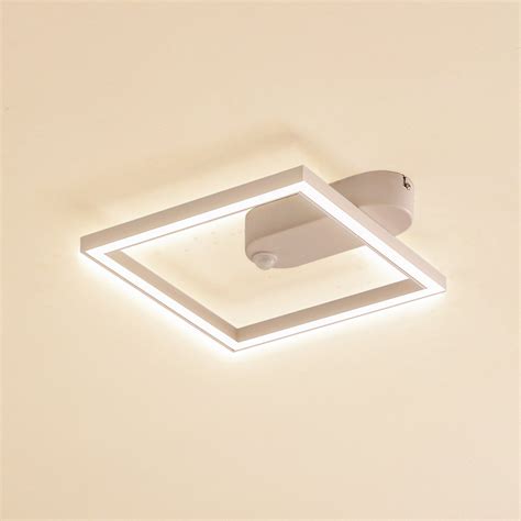 Lindby Led Ceiling Light Yulla White Motion Detector Uk