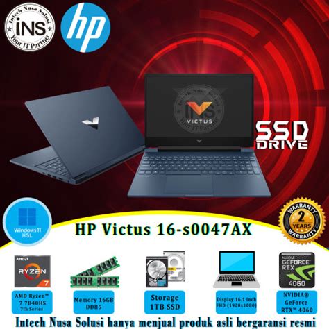 Jual Hp Victus S Ax Ryzen Hs Gb Tb Ssd Rtx Win Hsl Yr Jakarta Pusat