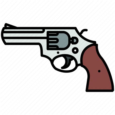 Gun Military Pistol Revolver Weapon Icon