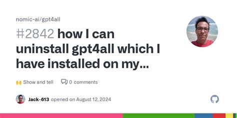 How I Can Uninstall Gpt4all Which I Have Installed On My Macbook M