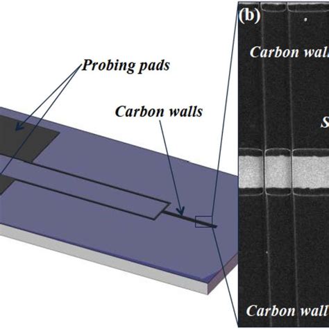 A Schematic Of A C Mems Electrode Structure On A Silsi02 Wafer Used