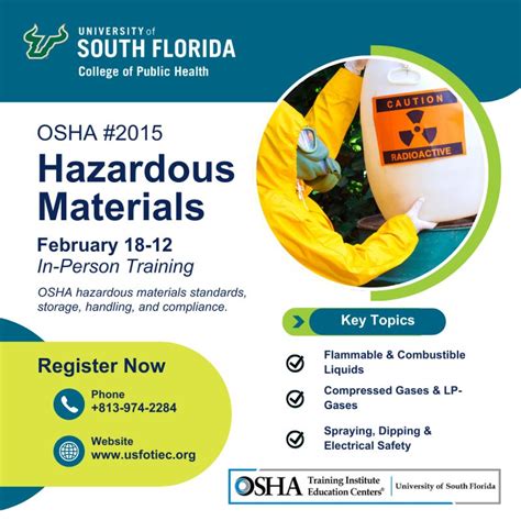 University Of South Florida Osha Training Institute Education Center On Linkedin Improper