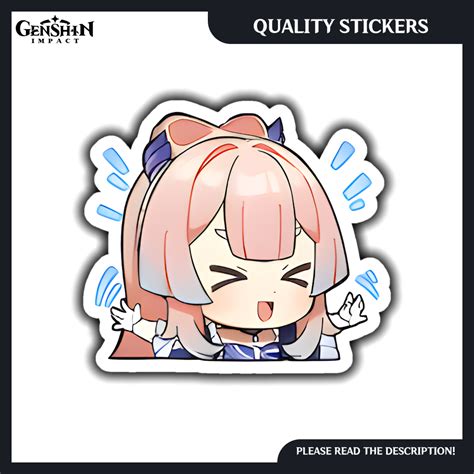 Sangonomiya Kokomi Xiaohongshu Collab Genshin Impact Emoji Stickers