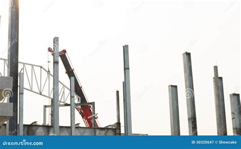 Building Construct Site Stock Image Image Of Cloud Iron 30320647