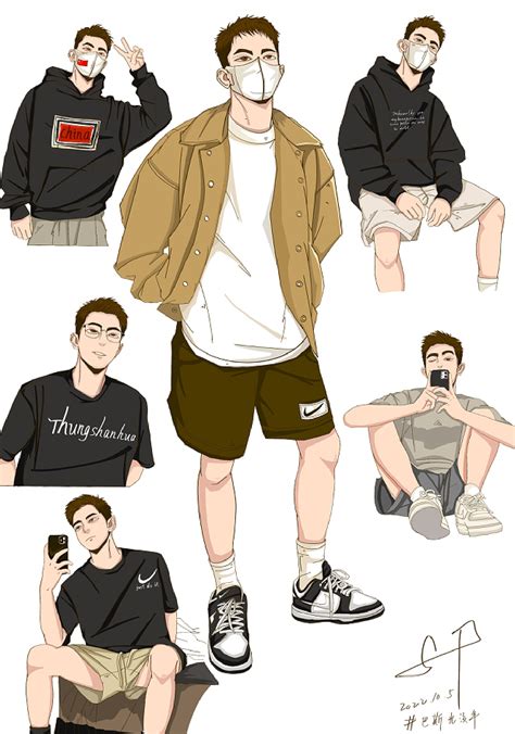 潮男穿搭设计g千painting 站酷zcool