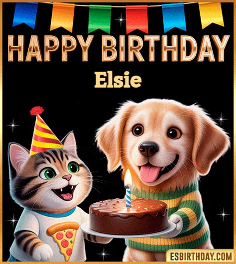 Happy Birthday Elsie  🎂 Animated Images Wishes And Music 【27 S】