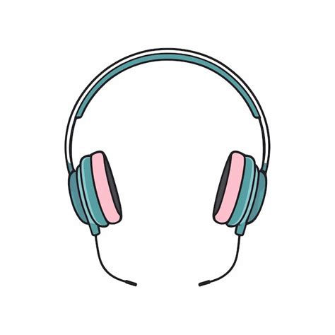 Premium Vector Headphones Cartoon Illustration Vector Design