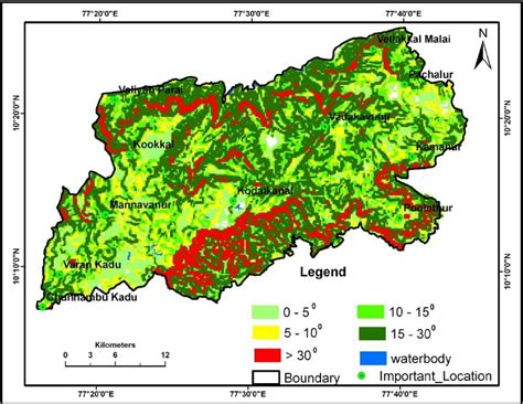 Classes Of Slope Map Download Scientific Diagram