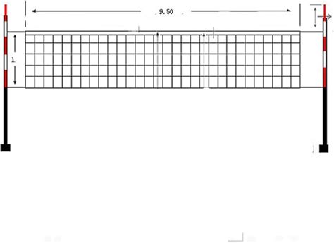 Guide To Volleyball Court Dimensions Lines Net World Sports 50 Off