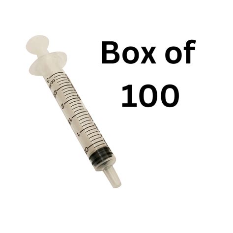 Syringes 3 Ml Box Of 100 Trial Supplies Pty Ltd