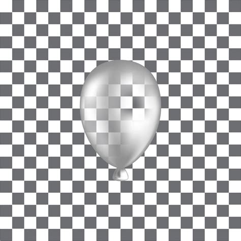 Векторная иллюстрация белого шара на прозрачном фоне Премиум векторы