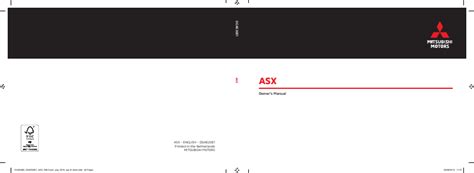 2020 Mitsubishi Asx Pdf Owners Manuals