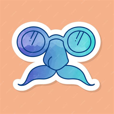 Premium Vector Beaglepuss Glasses Color Sticker