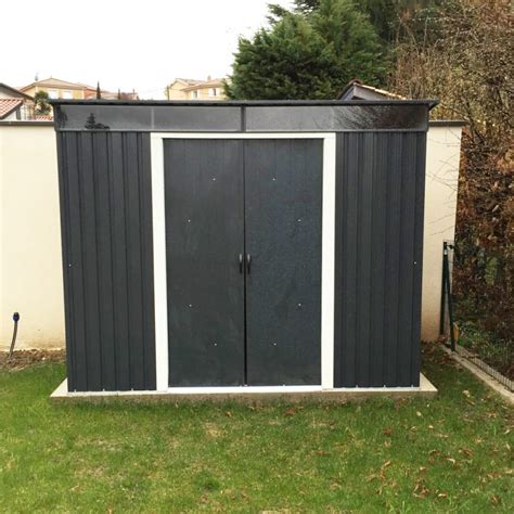 Abri De Jardin Metal Toit Plat Agencement De Jardin Aux Meilleurs Prix