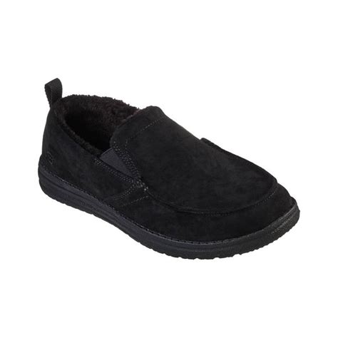 Skechers Melson Willmore Blk Black Mens Slippers 210355
