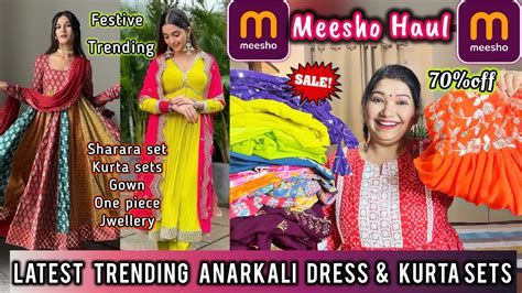 💕meesho Haul Rs 138 Meesho Latest Partywear Affordable Suitsmeesho