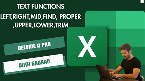 Master Excel Text Functions In Minutes Mid Left Right Proper