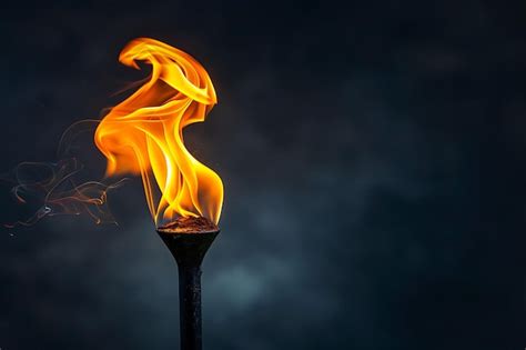 Premium Photo Texture Burning Torch With Bright Orange And Yellow