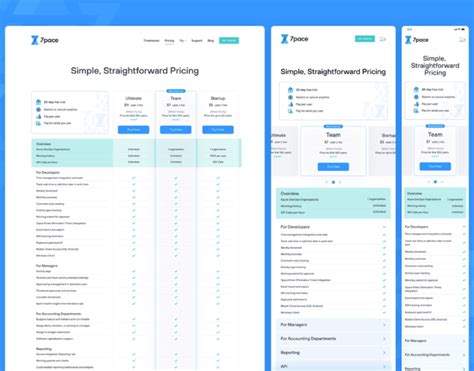 Comparison Chart Design Inspiration